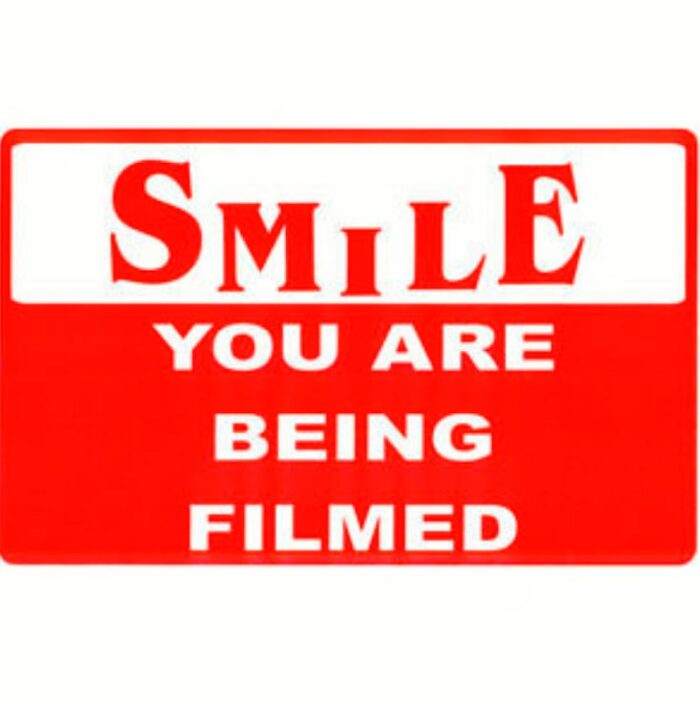 Policy Card You Are Being Filmed | Okanagan Bag & Box