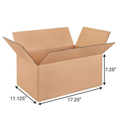 #129 Corrugated Tape Up Shipping Box 17-1/4 x 11-1/8 x 7-1/4 ...