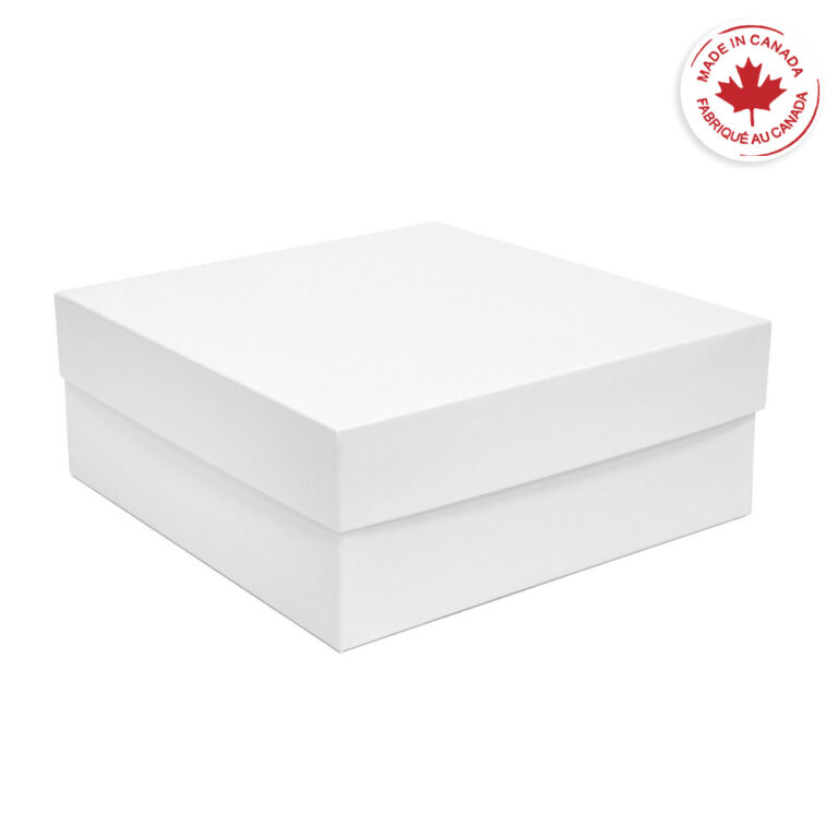 White Square Rigid Box Extra Large 11-1/4 x 11-1/4 x 4-1/2" | Okanagan ...