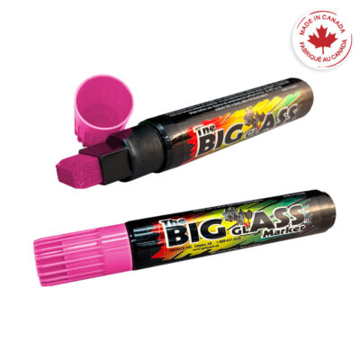 The Big Glass™ Sign/Window Markers 3/4″ Pink | Okanagan Bag & Box